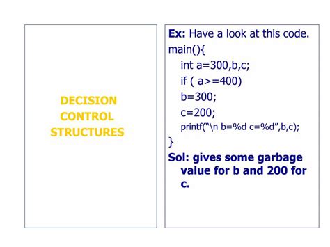 Decision Control Structure In C Powerpoint Slides Learnpick India