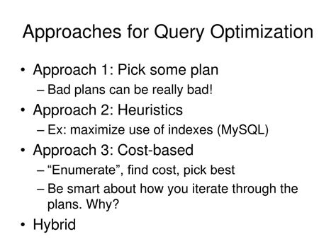 ppt cps216 advanced database systems notes 08 query optimization