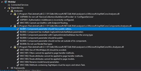 C Bl001 Component Parameter Should Have Publi Setter Stack Overflow