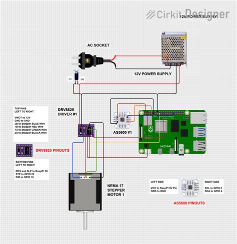 How To Use Nema 6 Stepper Motor Pinouts Specs And Examples Cirkit Designer