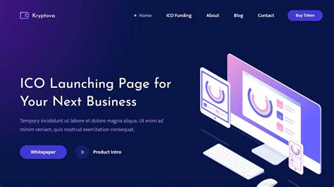 Ico Crowd Funding Website Template Blockchain Dapp Template Youtube