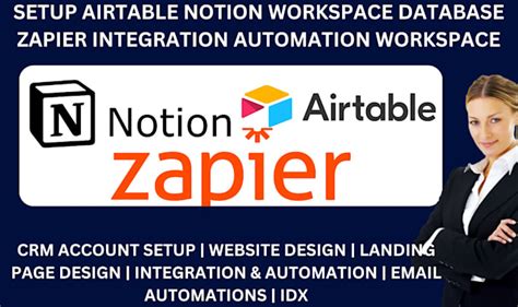 Setup Airtable Notion Workspace Database Zapier Integration Automation Workspace By