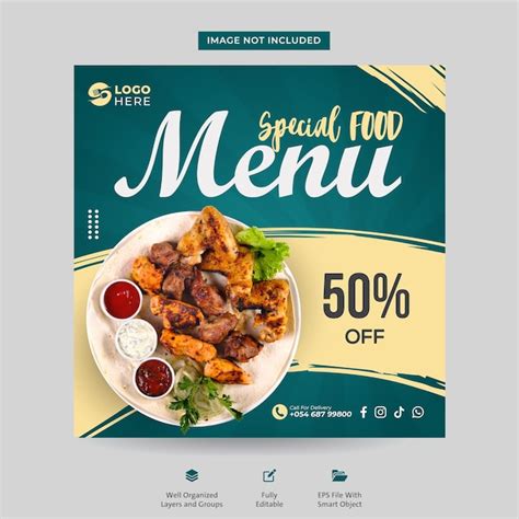 Premium Vector Grills Social Media Banner Food Menu And Delicious