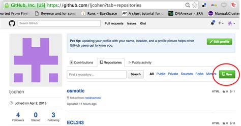 Using Github Repositories To Store Your Scripts — Dibsi Rnaseq Documentation