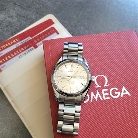 Omega Seamaster Aqua Terra Mid Size 36mm Quartz Pre Owned Watch