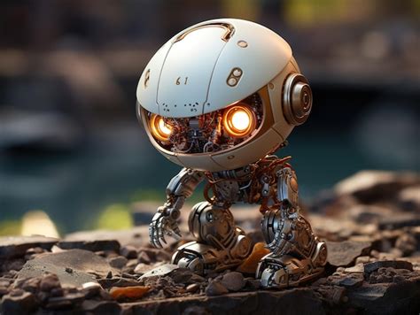 Premium Ai Image Adorable Nano Bots The World Of Tiny Robots Tiny Robot Companions The Cutest