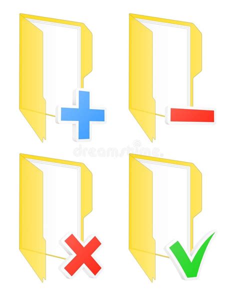 Checkbox Folder Icons Stock Vector Illustration Of Clip 53503039