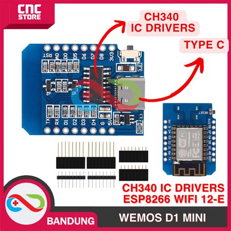 Wemos D1 Mini Esp8266 Type C 4mb Lua Wifi Iot Internet Mcu Mini Esp8266 Type C Shopee Philippines