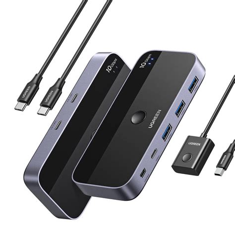 Ugreen 10gbps Usb C Switch 2 Computers Share 4 Usb 3 2 Ports Ugreen Eu