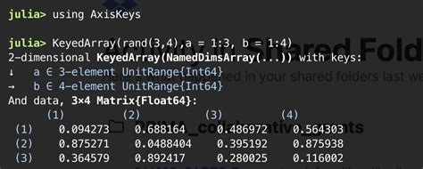 axiskeys diplay issue in pluto pluto julia programming language