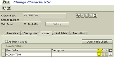 Solved Classification System Automatic Characteristic V Sap