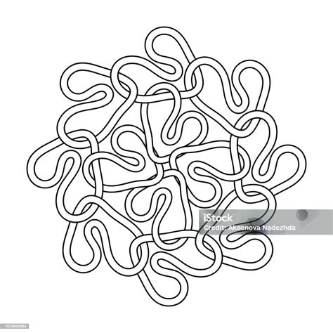 어린이와 성인을위한 색칠 공부책 추상적 모양 줄무늬교차 손으로 그린 벡터 0명에 대한 스톡 벡터 아트 및 기타 이미지 0명 검은색 교차로 Istock