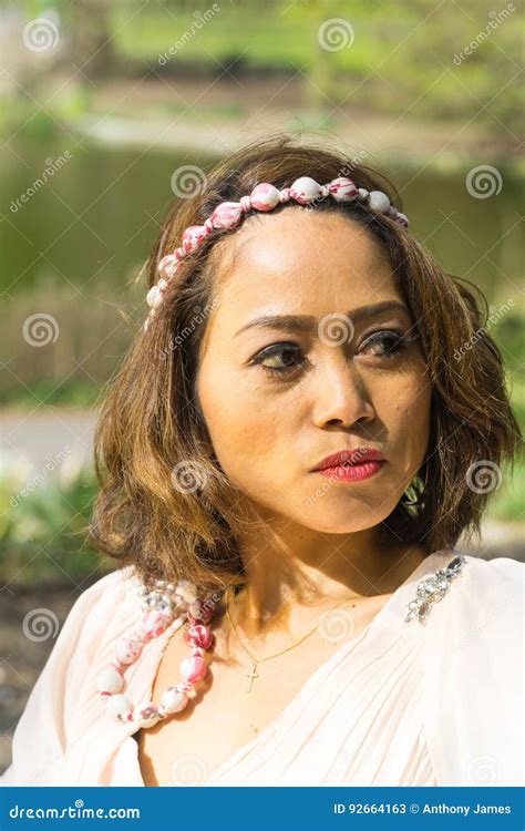 Filipino Model Stock Image Image Of Blossom Focus Plants 92664163