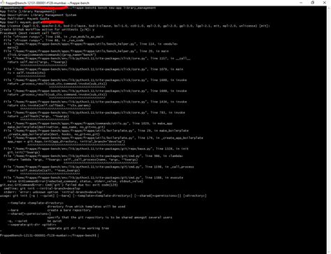 Getting Error While Installing Library Management App On Frappe