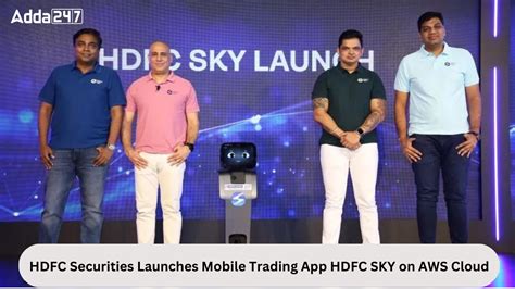 Hdfc Securities Launches Mobile Trading App Hdfc Sky On Aws Cloud