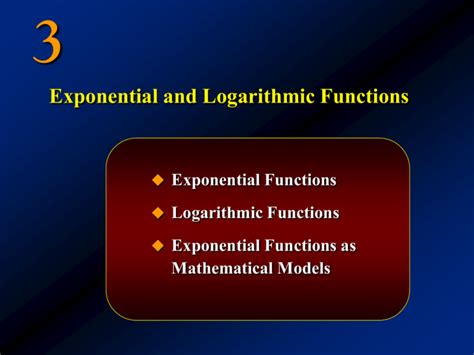Exponential And Logarithmic Functions