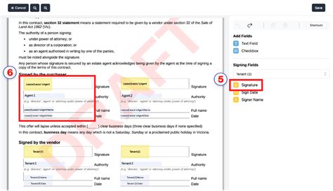 Signing PDF Attachments REI Forms Live