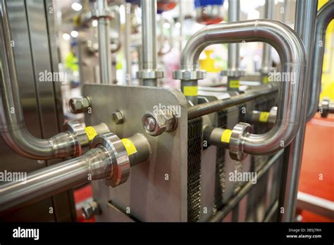 Milk Pasteurization System Is Shown At A Food And Drink Exhibition Heat Treatments