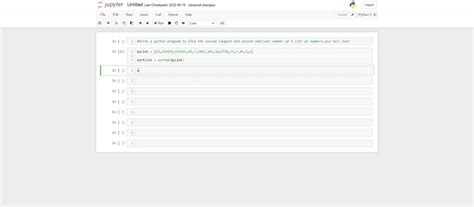 Solved Write A Python Program To Find The Second Largest And Second Smallest Number In A List