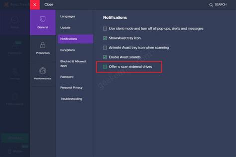 Turn Off Avast Free Antivirus V Now Asks To Scan USB Drives