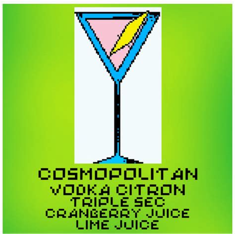 Random Cocktail Bits 2 Cocktail Bits 17 — Cosmopolitan Sinft Medium