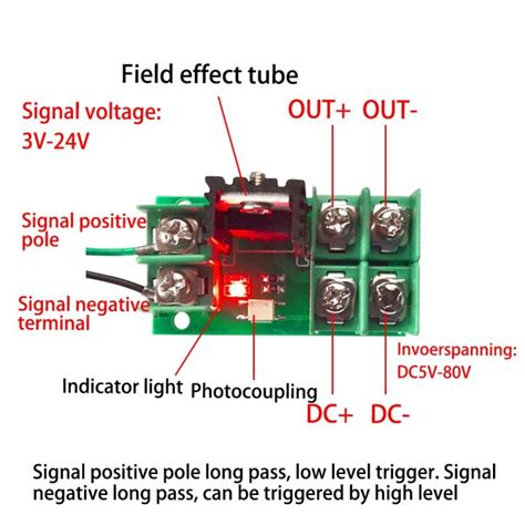 Mos Optocoupler Isolation Electronic Switch Control Board Dc Control 3v 24v Input 8v 80v Output