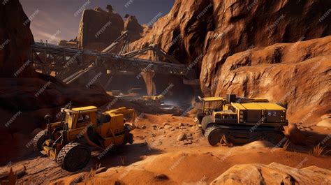 Premium Ai Image Mining And Resource Extraction Ai Generate