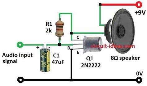 Simple Single Transistor Audio Amplifier Circuit Circuit Ideas For You
