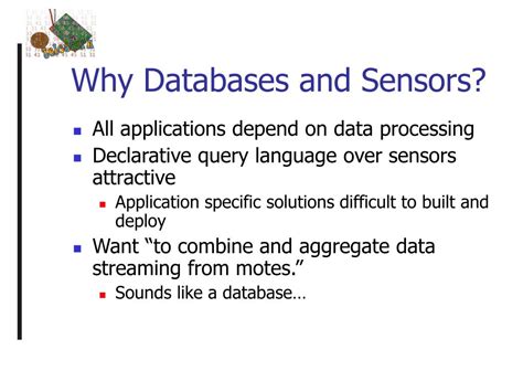 Ppt Challenges In Sensor Network Query Processing Powerpoint