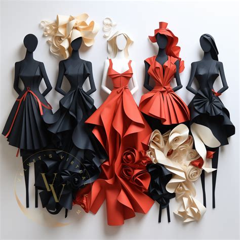 Dress To Impress Wall Art Dresses With Paper Paper Dress Design