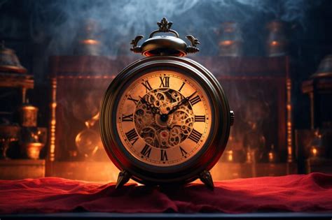 Persona Sentada Frente A Un Reloj Antiguo Que Evoca Una Contemplación