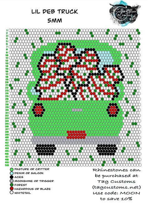 Lil Pee Truck Smm Cross Stitch Pattern