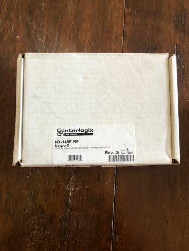 Interlogix Networx Nx 148e Rf Lcd Keypad With Wireless Receiver White 782136712889 Ebay