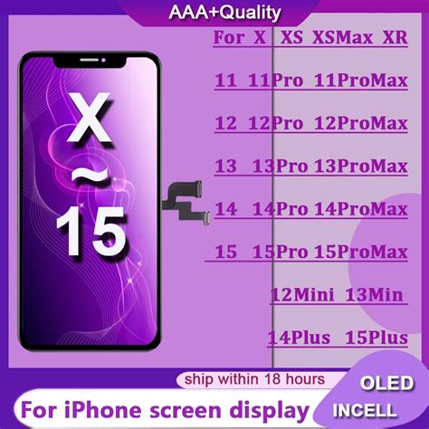 AAAA OLED For IPhone X XR XS Max LCD Incell For IPhone Pro