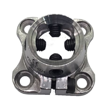 Flat Plate Type Threaded Socket Adapter With Rotatable Pyramidal Receiver Pto 04 1exq