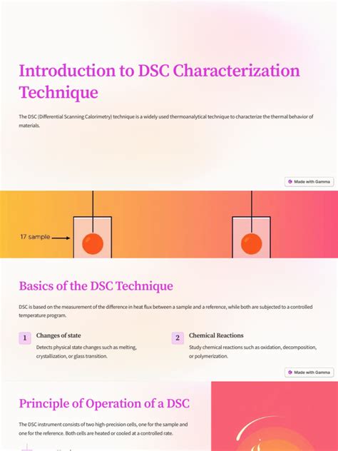 Introduction To Dsc Characterization Technique Pdf