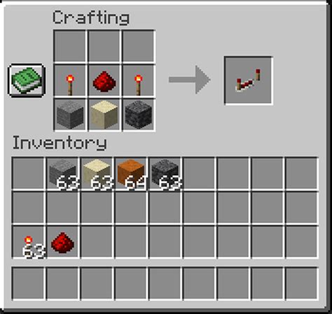 Repeater Minecraft Recipe