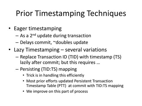 Ppt Improving Transaction Time Dbms Performance And Functionality Powerpoint Presentation Id