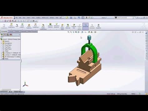 Solidworks V Block Assembly Design Complete Tutorial YouTube