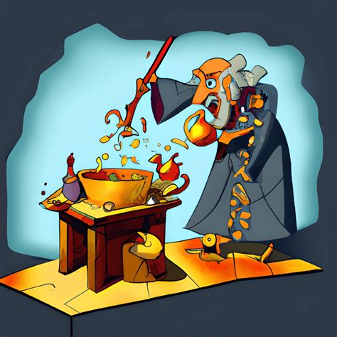 Alchemist Turning Mercury Into Gold · Creative Fabrica