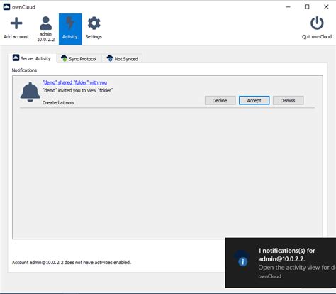 Qa Ocis Share Notification Doesnt Have All Necessary Action Buttons