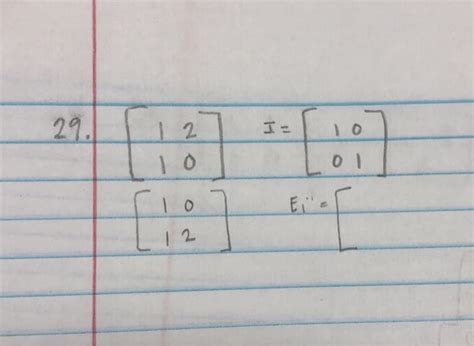 Solved Find A Sequence Of Elementary Matrices Whose Product
