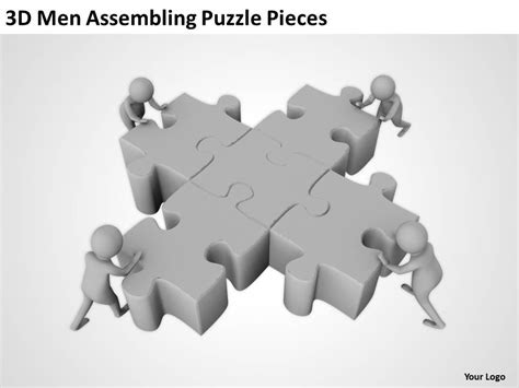 D Men Assembling Puzzle Pieces Ppt Graphics Icons PowerPoint PowerPoint Presentation Designs