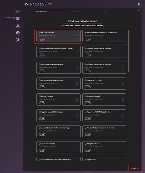 Run Benchmarks Moonshot
