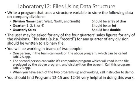 Solved Laboratory12 Files Using Data Structure Write A