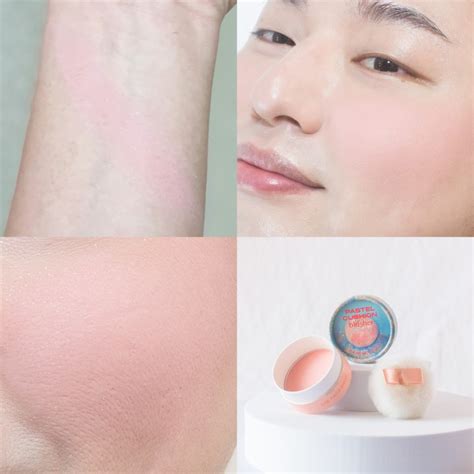 더페이스샵 파스텔 쿠션 블러셔 01 글리터리피치 취향저격 핑크블러셔 얼굴발색有 네이버 블로그
