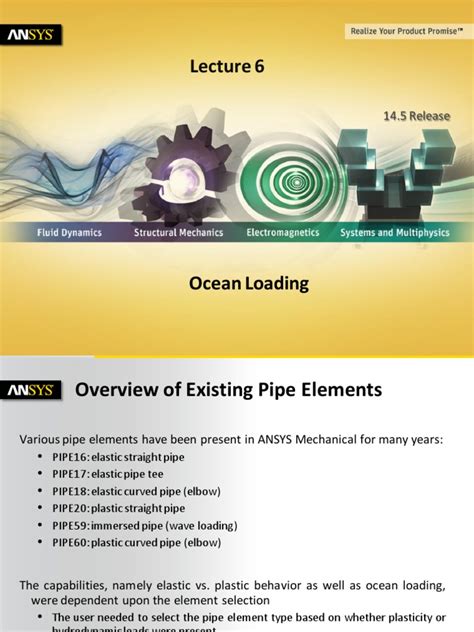 Ocean Loading In Ansys 14 5 Pdf Viscoelasticity Elasticity Physics