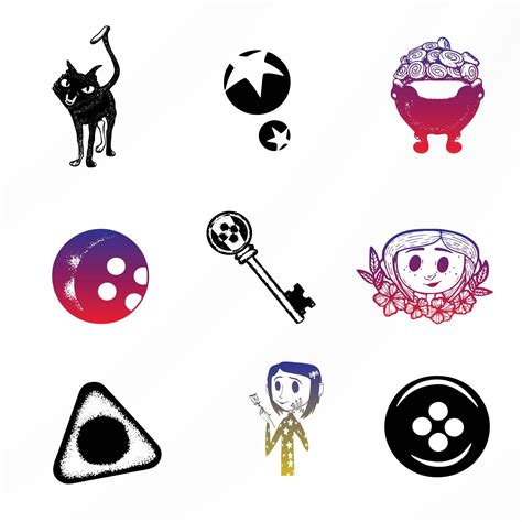 Coraline Svg Bundle Coraline Clipart For Cricut Coraline Ghost