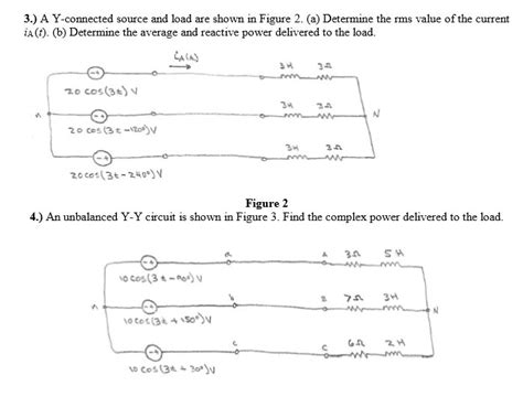 solved 3 a y connected source and load are shown in figure