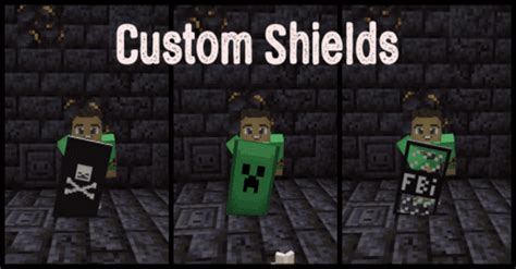 Custom Shields для Minecraft Pocket Edition 1 20